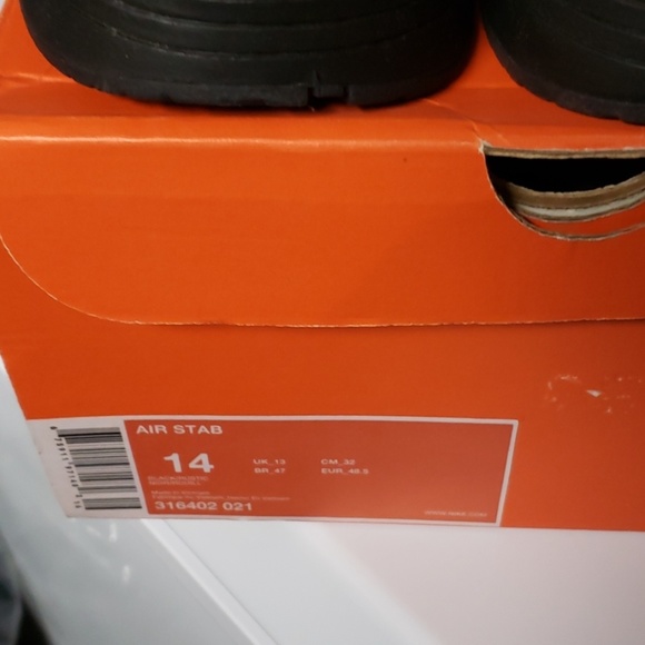 Nike | Shoes | Nike Air Stab Og New With Og Orange Nike Box | Poshmark